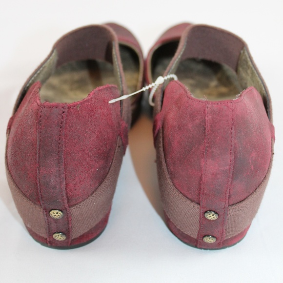 OTBT | Shoes | Otbt Migrant Sandal Clog Mule Red Wine Suede New | Poshmark